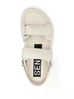 Senso Zina Leather Touch-strap Sandals - Neutrals
