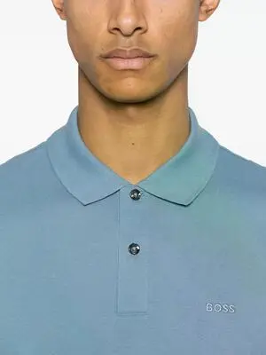 BOSS Logo-embroidered Polo Shirt