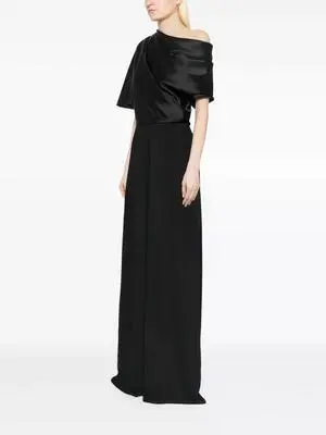 Amsale The Slouch Jumpsuit - Black