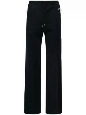 COURREGES Logo-patch Interlock Track Pants - Blue