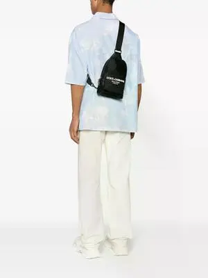 Dolce & Gabbana Logo-lettering Cross Body Backpack - Black