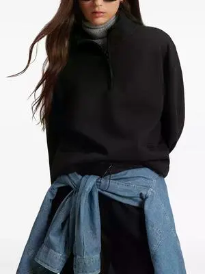 Woolrich Fleece Zipped Sweatshirt - Black