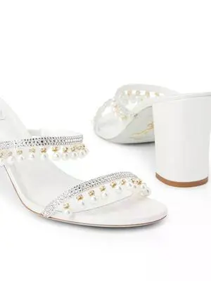 Rene Caovilla Embellished Chandelier Mules