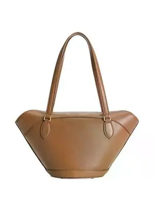 Dolce & Gabbana Capri Buckled Leather Shoulder Bag - Brown