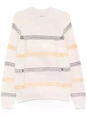 Henrik Vibskov Striped Crew Neck Sweater - Neutrals