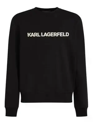 Karl Lagerfeld Organic Cotton Sweatshirt - Black