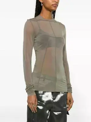 Rick Owens Lido Top Long Sleeve Crew Neck