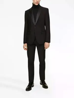Dolce & Gabbana Wool Martini-fit Tuxedo Suit - Black