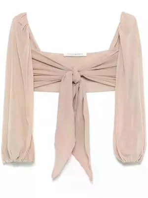Philosophy Di Lorenzo Serafini Sweetheart Neck Draped Front Tie Blouse