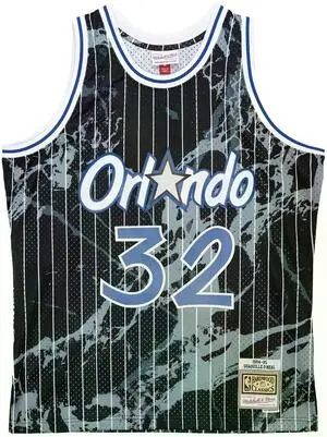 Mitchell & Ness Nba Orlando Magic 1994 Shaquille O'neal Marble Swingman Vest Top - Black