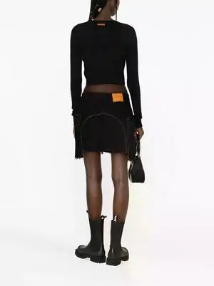 Heron Preston Rebuilt Denim Cargo Skirt