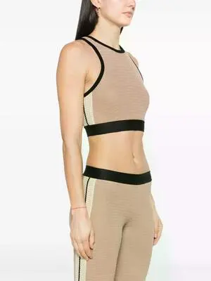 Palm Angels Logo-tape Knitted Tank Top