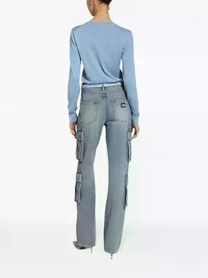 Dolce & Gabbana Powder Cotton Cargo Jeans