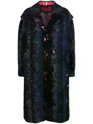 VITELLI Single-breasted Recycled Wool Coat