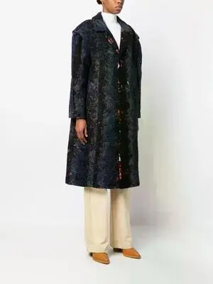 VITELLI Single-breasted Recycled Wool Coat
