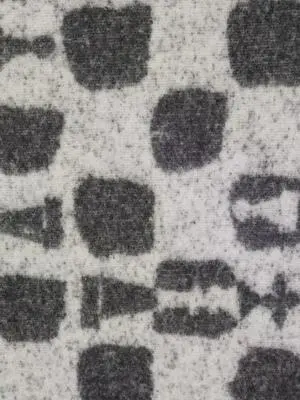 Henrik Vibskov Chess Pieces-jacquard Wool Scarf - Black