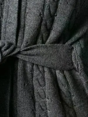 Cashmere In Love Cable Knit Belted Cardigan