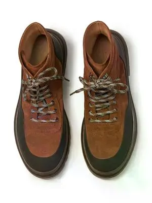 SCAROSSO Lace-up Suede Boots