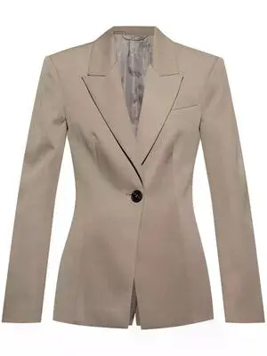 Attico Single-breasted Blazer - Neutrals