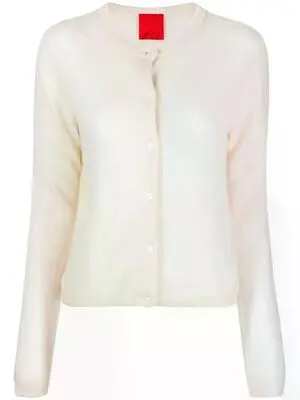 Cashmere In Love Faye Fine-knit Cardigan - White