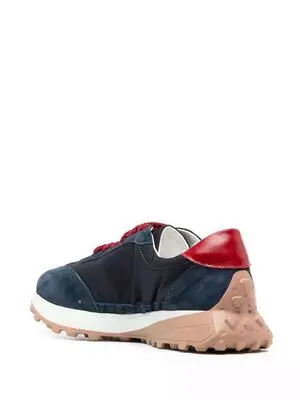 MADISON MAISON Star Suede-trimmed Sneakers - Blue