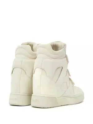 Isabel Marant Étoile Hidden Wedge High Top Sneakers - White