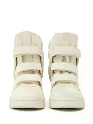 Isabel Marant Étoile Hidden Wedge High Top Sneakers - White