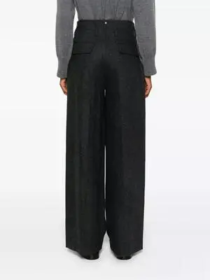 Lorena Antoniazzi Wide-leg Wool Blend Trousers