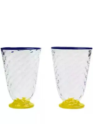 La DoubleJ Contrast-trim Quilted Glass - Neutrals