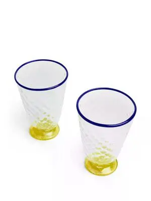La DoubleJ Contrast-trim Quilted Glass