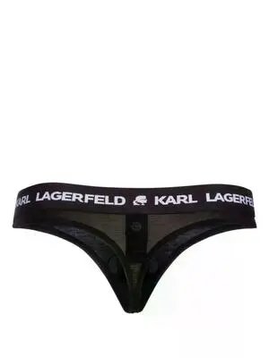 Karl Lagerfeld Logo-waistband Thong