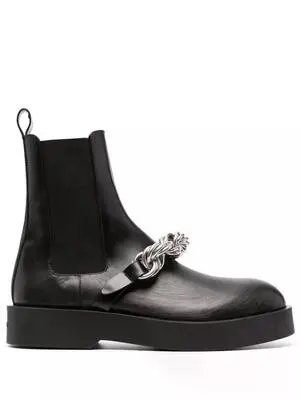Chain Link Detailing Boots For Men