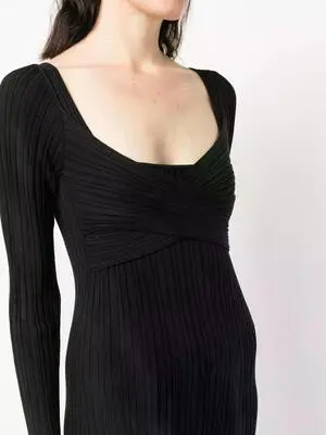 IRO PARIS Ribbed-knit Midi Dress