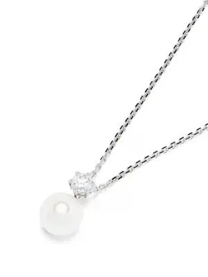 SWAROVSKI Matrix Earrings And Necklace Set With Faux Pearl Pendant