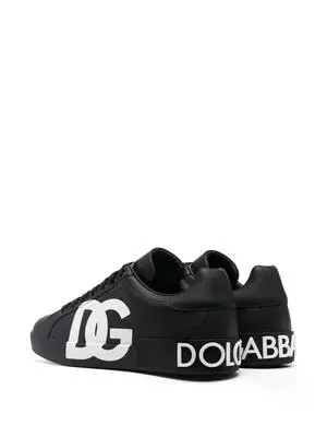 Dolce & Gabbana Portofino Logo Print Sneakers