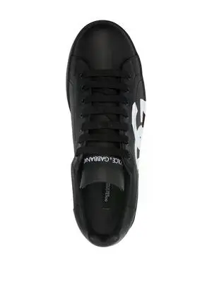 Dolce & Gabbana Portofino Logo Print Sneakers