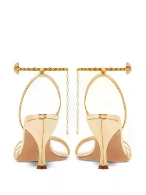 FERRAGAMO 70mm Ankle-chain Sandals - Gold
