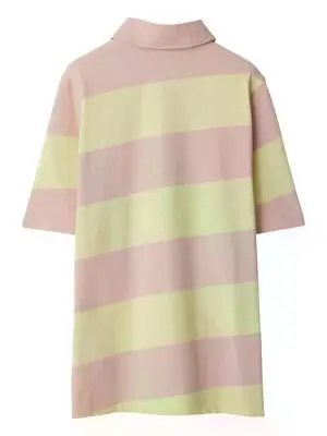 Burberry Striped Cotton Polo Shirt
