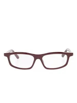 Jacquemus Rectangle Frame Eyeglasses - Red