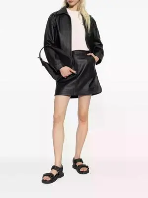Maison Kitsuné Leather Skirt
