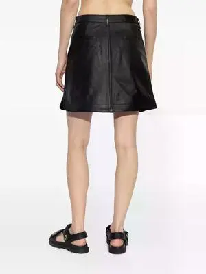 Maison Kitsuné Leather Skirt