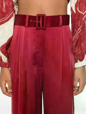 Zimmermann Tuck Trousers Ruby