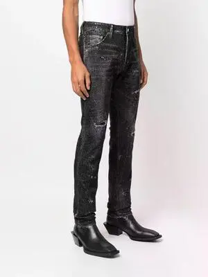 Dsquared2 Cool Guy Straight-leg Jeans With Crystal Embellishment