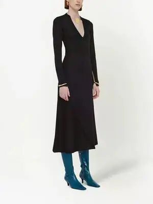 Jil Sander V Neck Day Dresses