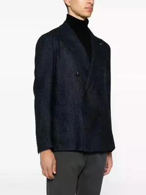 Tagliatore Herringbone Virgin Wool-blend Blazer