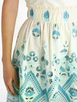 Etro Broderie Anglaise Flared Dress