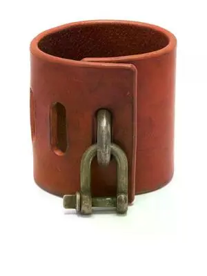 PARTS OF FOUR Restraint Charm Leather Bracelet - Brown