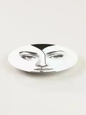 FORNASETTI Double Face Plate - Black