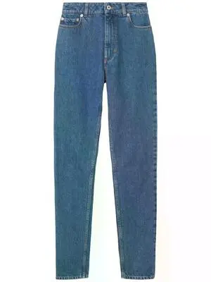 Burberry High-waisted Slim-fit Jeans - Blue