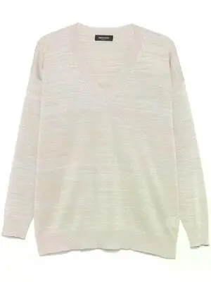 Fabiana Filippi Metallic Threading V-neck Sweater